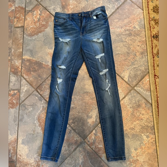 Sun & Shadow | Jeans | Sun Shadow Distressed Blue Jeans | Poshmark